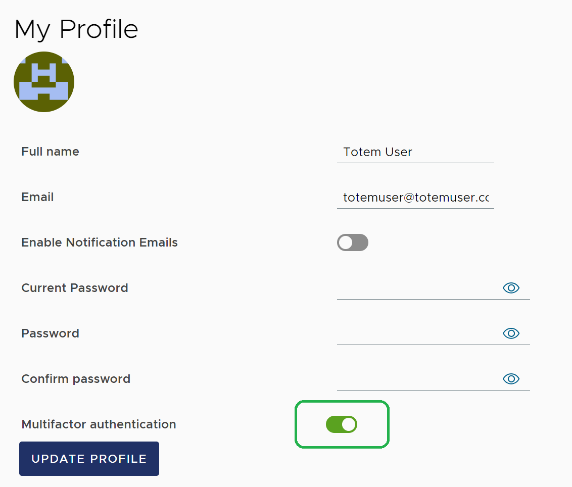Totem™ Doc: My Account